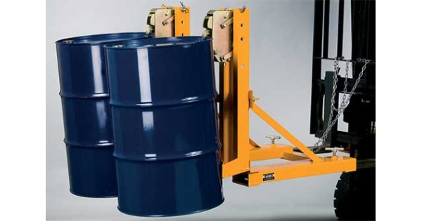 Double Drum Forklift Grab with Gator Grip