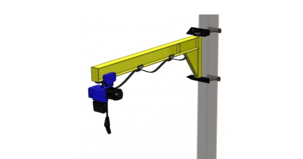 1000Kgs SWL Column Mounted Jib Cranes - Under-Braced