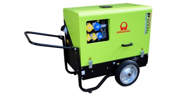 Pramac P6000S Diesel (super silent) Generator, with Wheel Kit