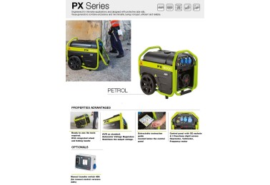 Pramac PX4000 AVR 230&115V Petrol Generator