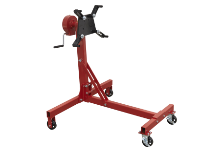 Folding 360º Rotating Engine Stand with Geared Handle Drive
