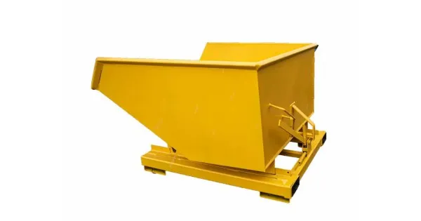 DTS Forklift Self-Tipping Skip – UK-Made Manual Waste Tipping Bin
