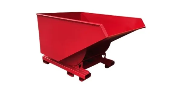 DTS Forklift Self-Tipping Skip – UK-Made Manual Waste Tipping Bin