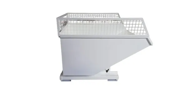 Forklift Tipping Skip With Mesh Sided Extension – Heavy-Duty Packaging Skip