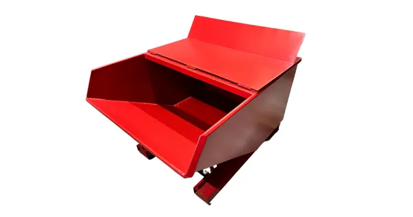 Forklift Tipping Skip with Lid – Heavy Duty Lidded Skip for Safe Waste ...