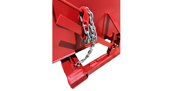 Forklift Tipping Skip with Lid – Heavy Duty Lidded Skip for Safe Waste ...