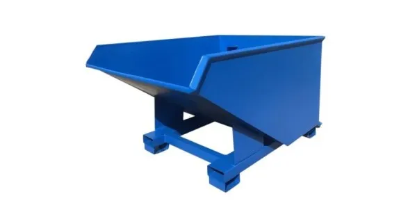 Self Locking Telehandler Skip – 1250L UK Auto-Tipping Skip