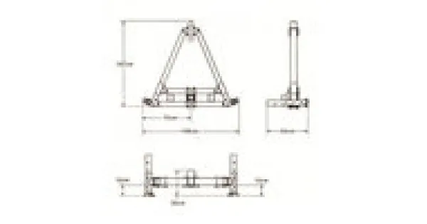 Abtech Davit System c/w Counterweight Base 30073KIT