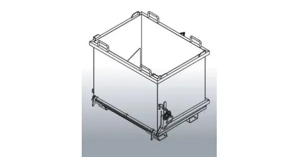 Eichinger Drop-Bottom Skip – Forklift & Crane Waste Skip with Fast Emptying
