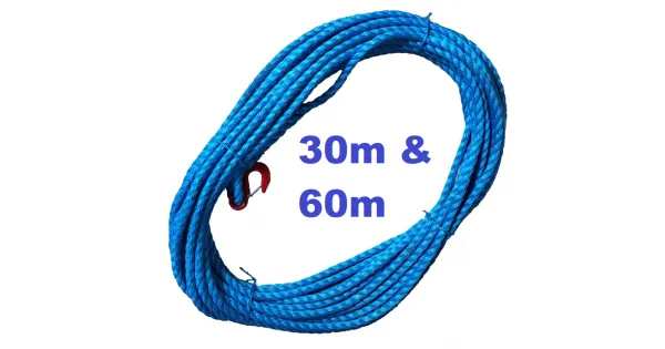 Securepulley Rope - 30m long with hook end