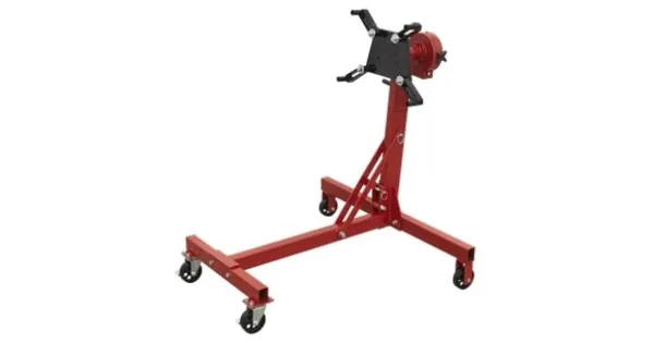 Folding 360º Rotating Engine Stand with Geared Handle Drive