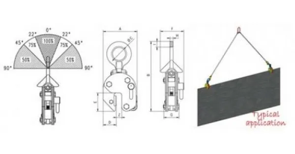 Camlok CY Hinged Vertical Plate Clamps