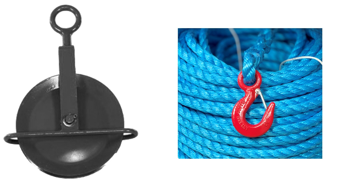 Gin Wheel & Lifting Rope Kit